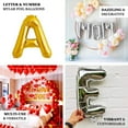 Efavormart 16" Shiny Metallic Silver Mylar Foil Alphabet Letter and ...
