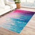 Abstract Rugs for Living Room, Art Colorful Art Pattern Design Area Rug ...