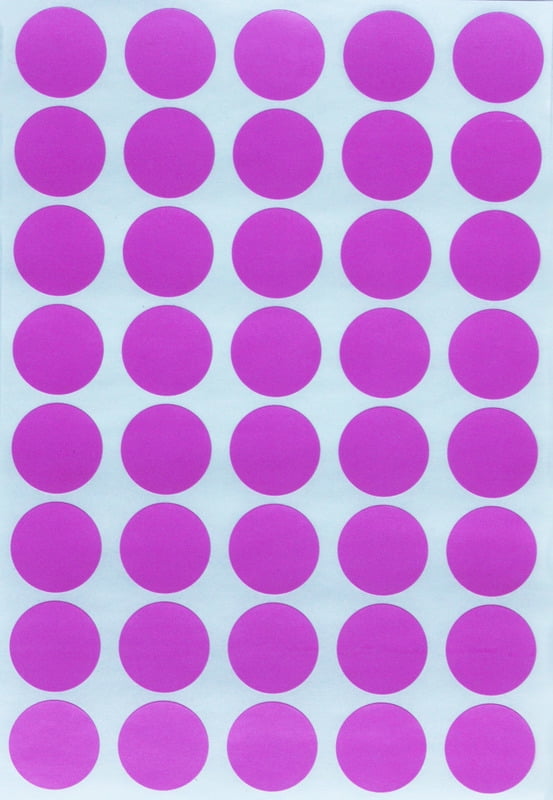 Colored Dots Stickers 3/4 Inch Color Coding labels in Pink 25mm - 1000 ...