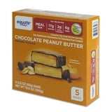 Equate Chocolate Peanut Butter Meal Bar, 5 Count, 17g Protein, 6g Fiber ...