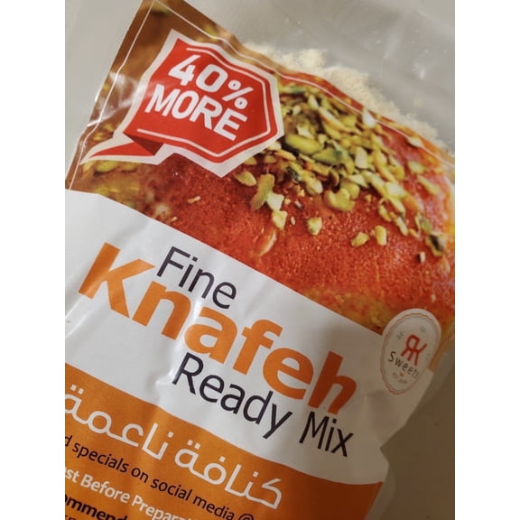 RK Sweets Fine Kanfeh Ready Mix (Fine Knafeh or Knafeh Na'meh) - 1 LB ...