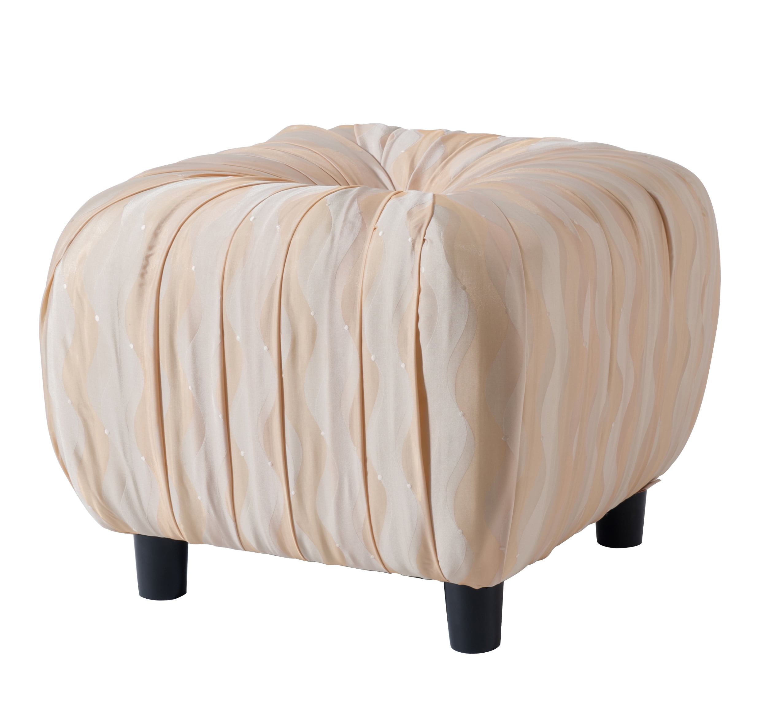 Jennifer Taylor Home, Gracie Decorative Ottoman, Beige - Walmart.com