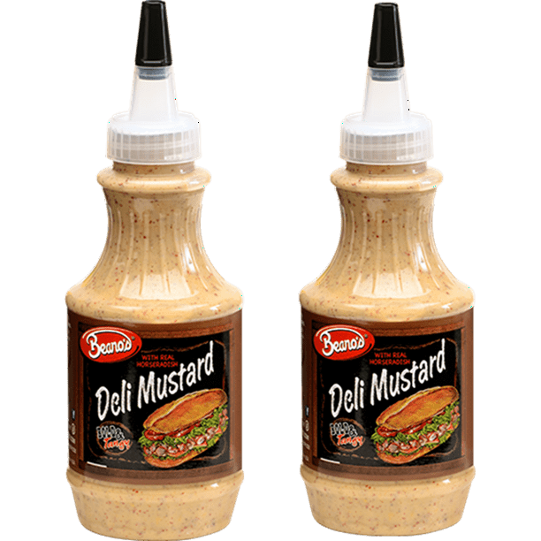 Beano's Bold & Tangy Deli Mustard, 2-Pack 8 Fl Oz Bottle - Walmart.com