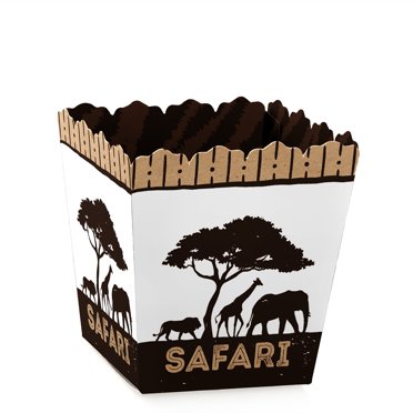 Big Dot of Happiness Wild Safari - Treat Box Party Favors - African ...