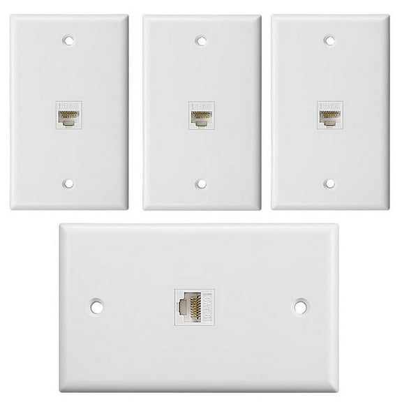 BASEPORT Multi-Plug Media Wall Outlet: USB Ports, HDMI, Ethernet, Coax ...