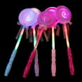 LED Lollipop Fairy Princess Wand Flash Light Glow Stick Party Supplies ...