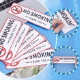 20pc Rectangle PVC Self-Adhesive No-smoking Warning Stickers Waterproof ...