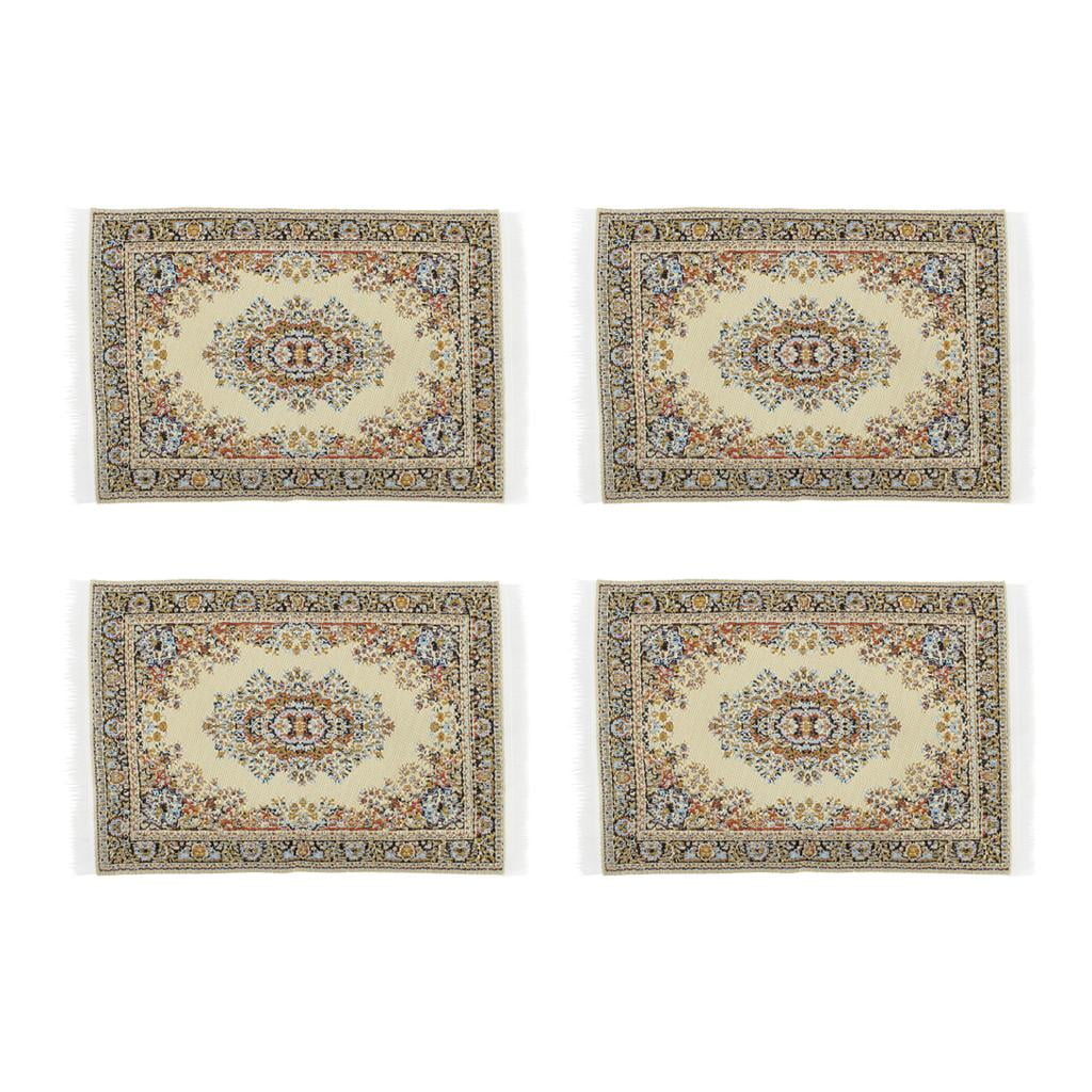 Dolls & Miniatures Dollhouse rug 1-12 scale outdoor rug, doll entry rug ...