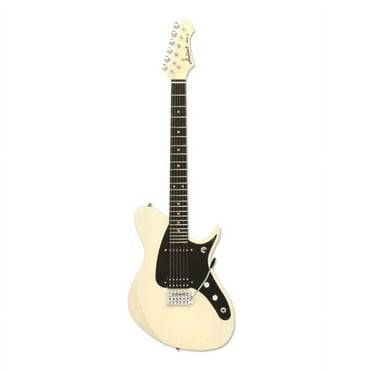 Aria Pro II JET I Full Size Adult Electric Guitar for Beginners - Black ...