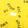 ETHZZLE 6Pcs Yellow Emergency Stop Button Decals Self Adhesive Safety ...