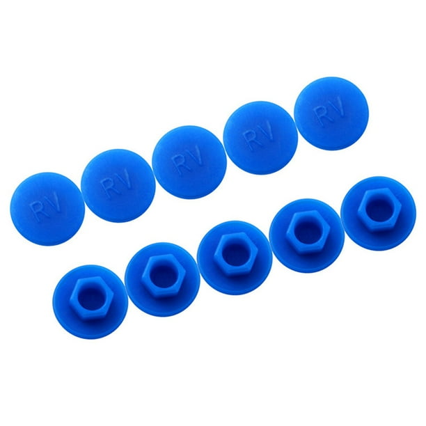10 Pieces Hexagonal Bicycle Bolts Screw Covers Plastic Universal Bolt ...