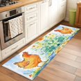 Area Rug 2x6ft Cartoon Farm Chicken Area Rugs Washable Low Pile Floor ...