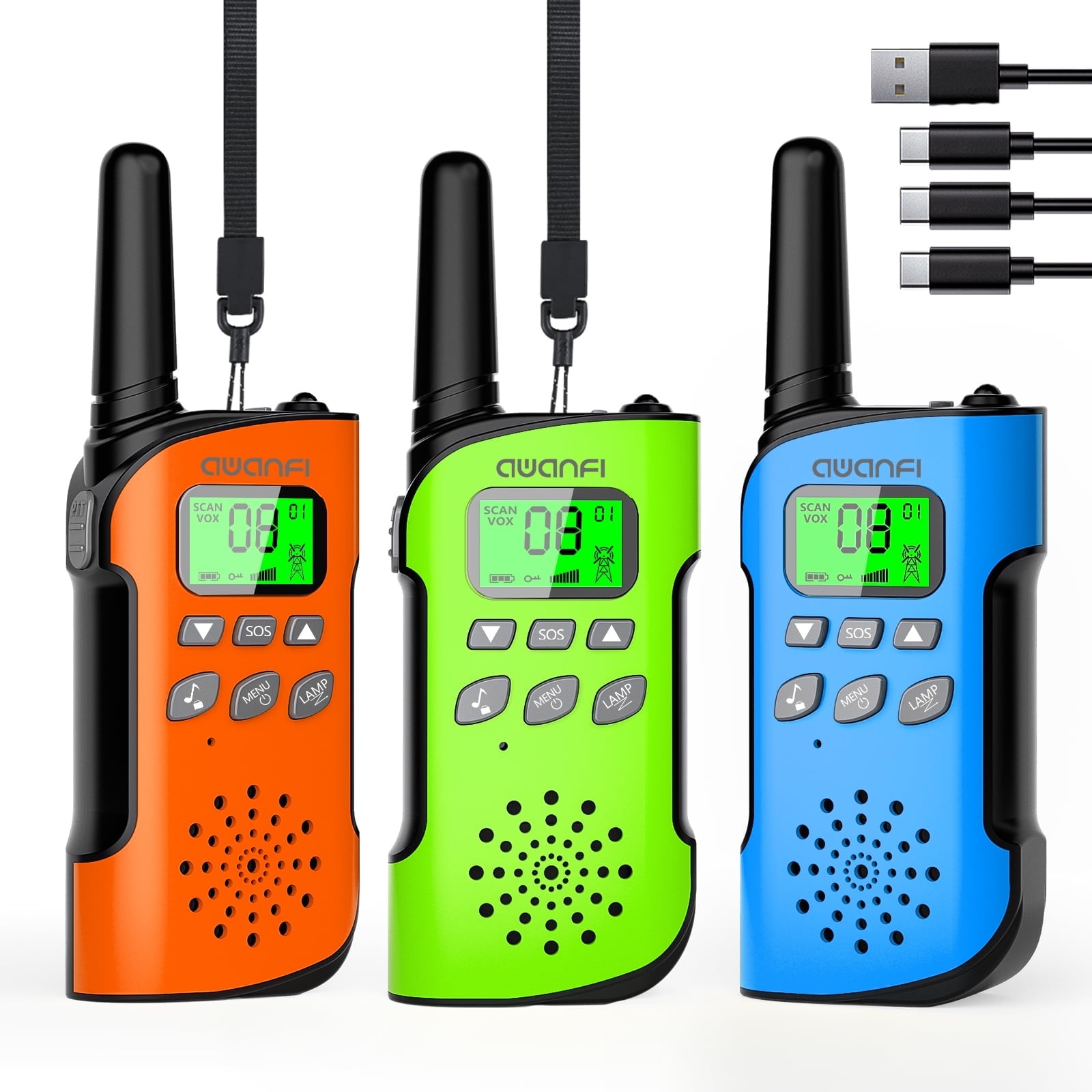 Click here for Awanfi 3 Pack Walkie Talkies Rechargeable For Kids... prices
