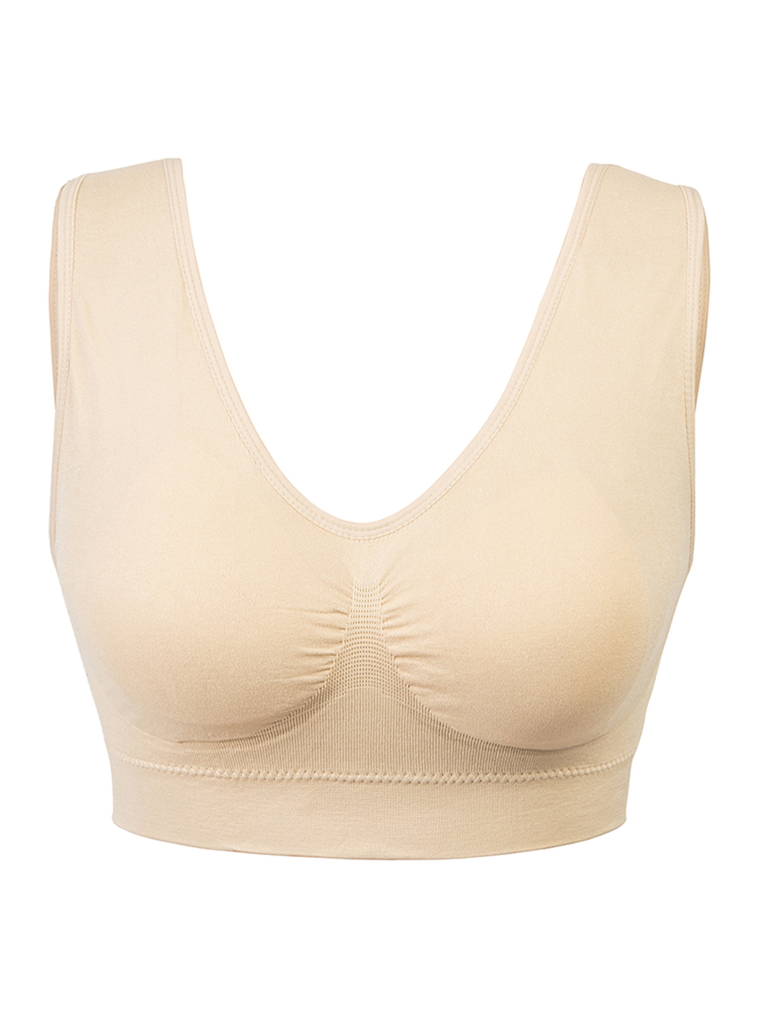 Tinglu Plus Women Bras Wire Free Brassiere Comfy Sport Bra with ...