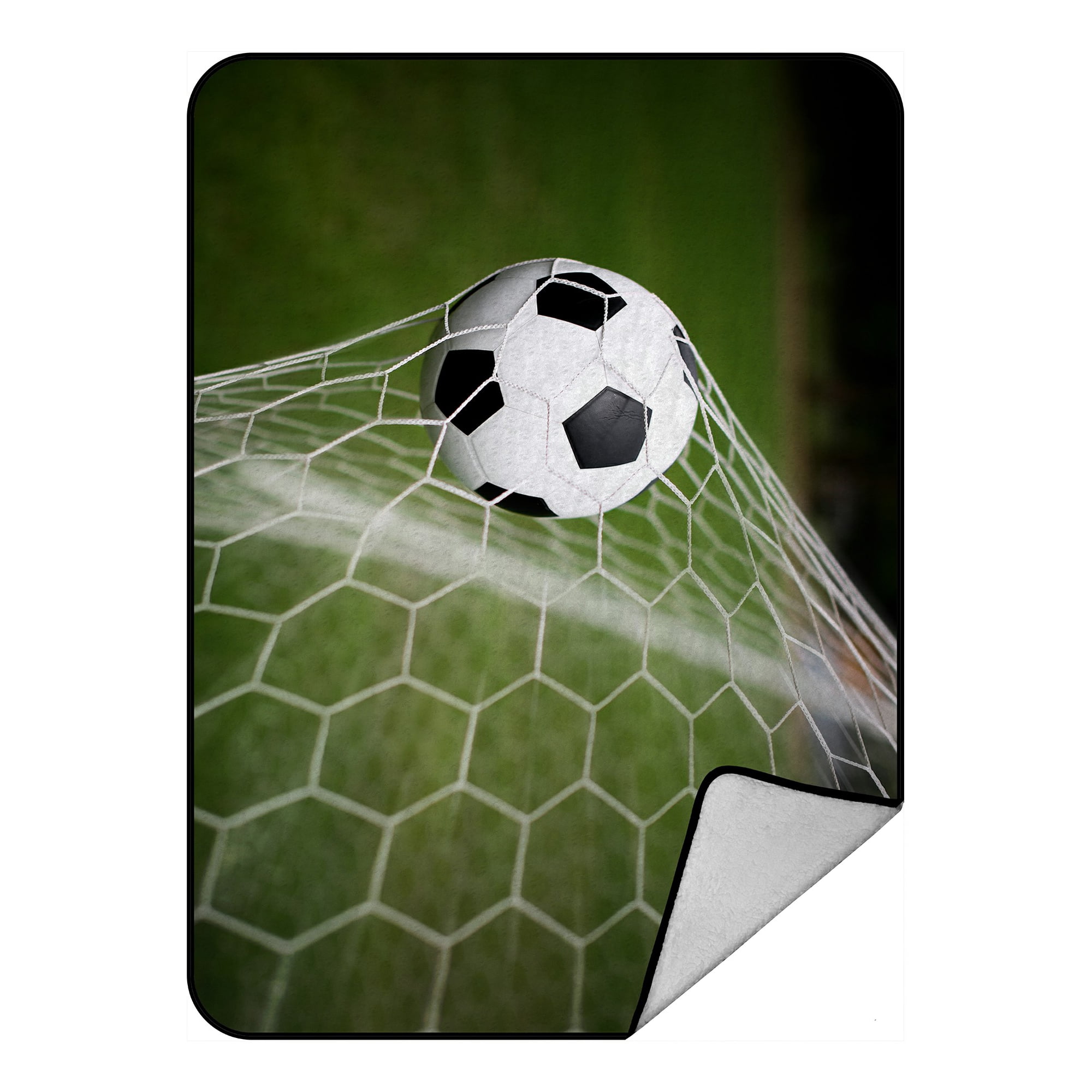Click here for Erehome Soccer Ball In Goal Throw Blanket Fleece B... prices