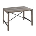Manor Park Rustic Farmhouse Dining Table, Grey Wash - Walmart.com