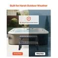 Hot Tub Steps, 2-Step Spa Outdoor Stairs, Heavy Duty 23.6 inch Wide PP ...