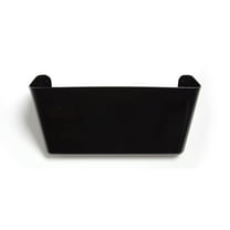 TRU RED Hanging Folder Black Plastic Wall File Organizer with 7 Pockets ...