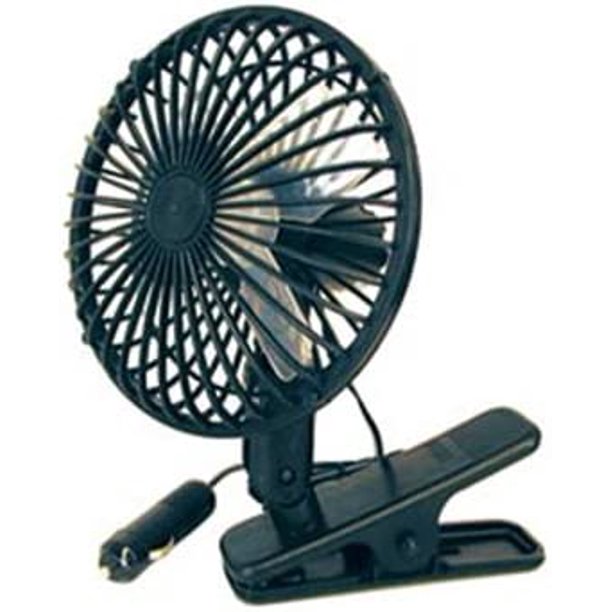 12V Mini Clip on Fan Car Fan Truck Fan 12 Volt RV Fan (2 Fan Speed ...