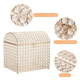 Uxcell Crystal Card Box with Heart Lock, 10.7" x 8.3" x 11" Wedding ...
