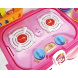 Portable Kids Kitchen Set Toy - Lights & Sounds - Walmart.com
