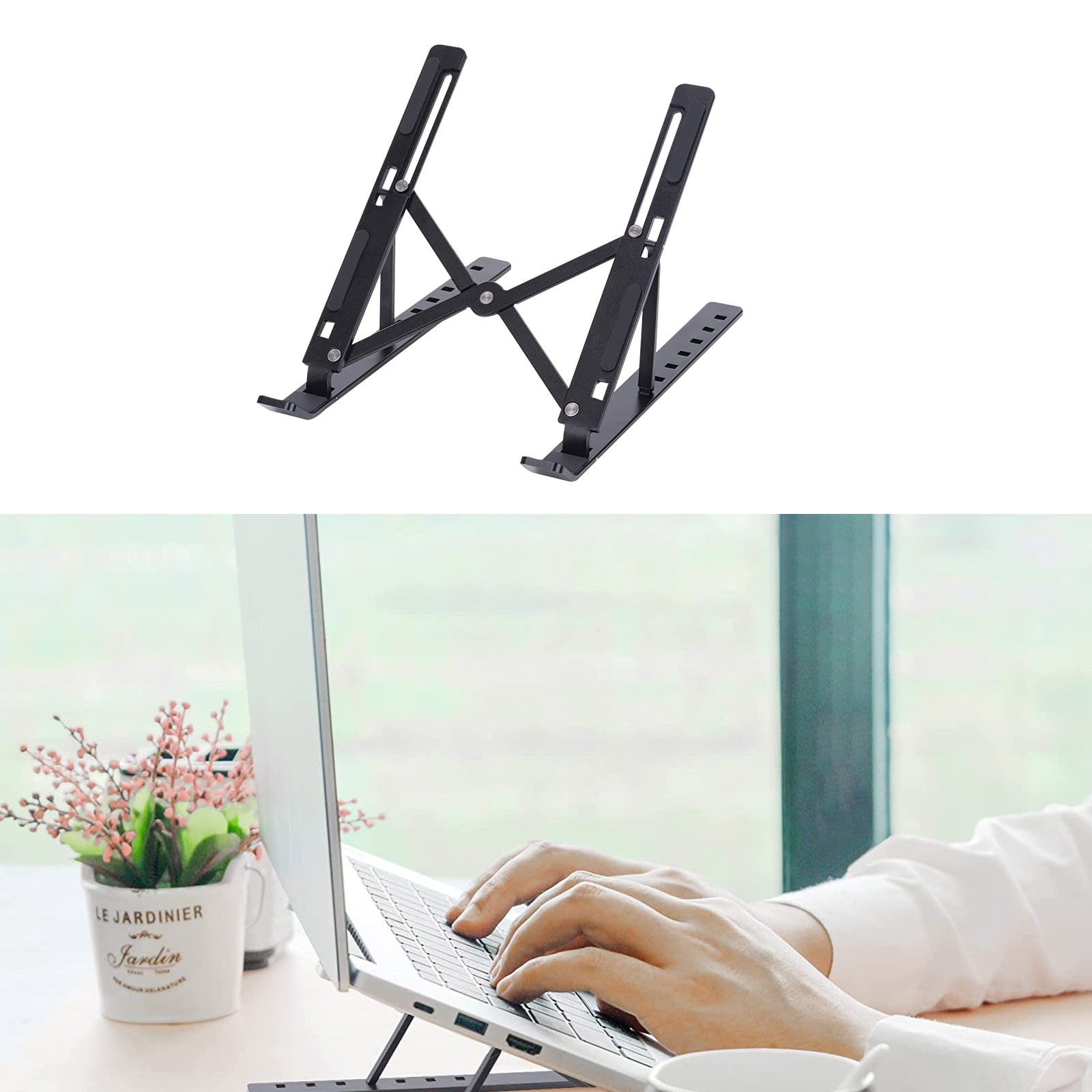 Portable Laptop Holder, Adjustable Ergonomic Computer Tablet Stand ...