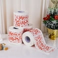 Lssam Toilet Paper 1 Roll Christmas Holiday Printed Design Jumbo Tissue ...