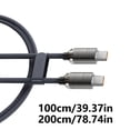 USB C To Type C Charging Cable Type C to C Leads Extension Cord For ...