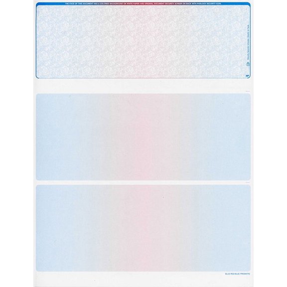 Blank Computer Checks for Laser & Ink Jet Printers, Pack of 100 Sheets ...