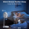 Areker Battery Operated Fan with Remote, 10in Height Adjustable ...
