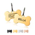 Dog Tag - Personalized Bone Shaped Dog Tags for Dogs, Stainless Steel ...