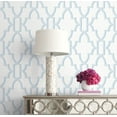 Wallquest, Inc. Luxe Haven Coastal Lattice Peel and Stick Wallpaper Hampton Blue - Walmart.com