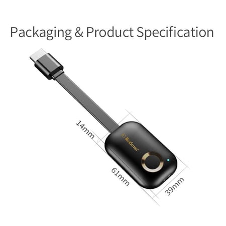 enqiretly Wireless Display Dongle 1080P/4K Cast Things to Big Screen ...