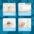 Carlson 24-Inch 4-Panel Plastic Pet Playpen with Door - White - Walmart.com