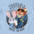 Disney Pixar Zootopia Judy Hopps Nick Wilde Protect Crew Men's T Shirt ...