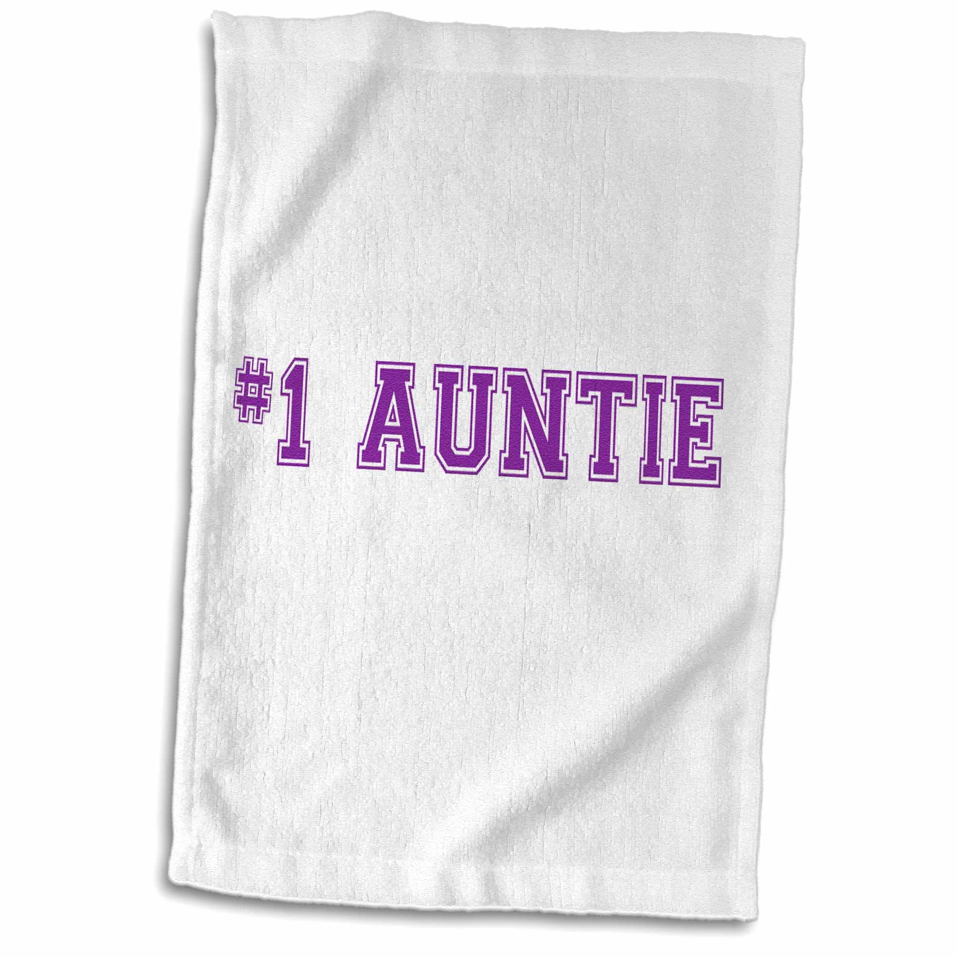 3dRose #1 Auntie - Number One Aunt - purple text - best honorary aunt ...