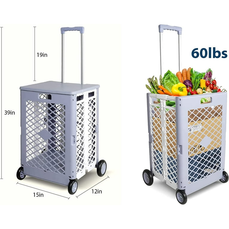 Crate With Lid And Wheels Foldable Plastic Crate With Wheels Durable