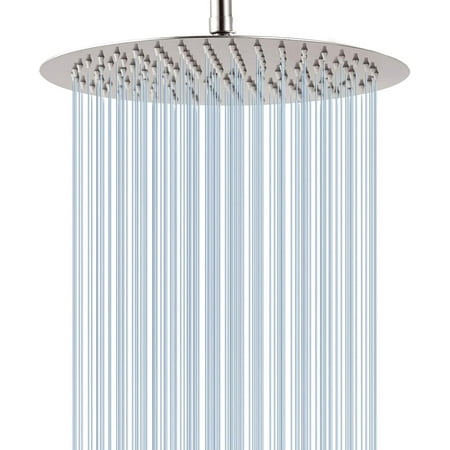 12 Inches Round Rain Head Large Stainless Steel High Pressure Head ...