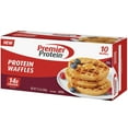 Premier Protein Frozen Protein Waffles, 12.3 oz Box, 10 Count - Walmart.com