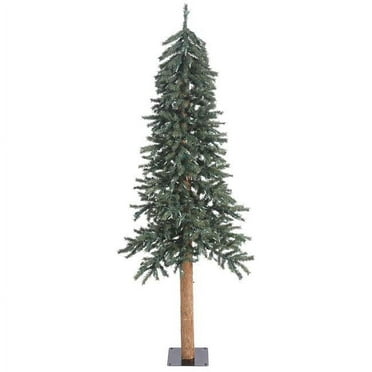 4 x 5 x 6 ft. Natural Alpine Tree Set with 450 LED Warm White Lights ...
