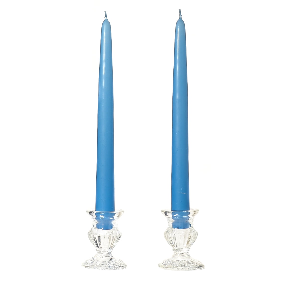 3 Pairs Taper Candles Unscented 6 Inch Colonial Blue Tapers .88 in ...