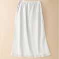 Cotton Linen Skirts for Women Spring Summer Beach Casual A Line Elastic ...