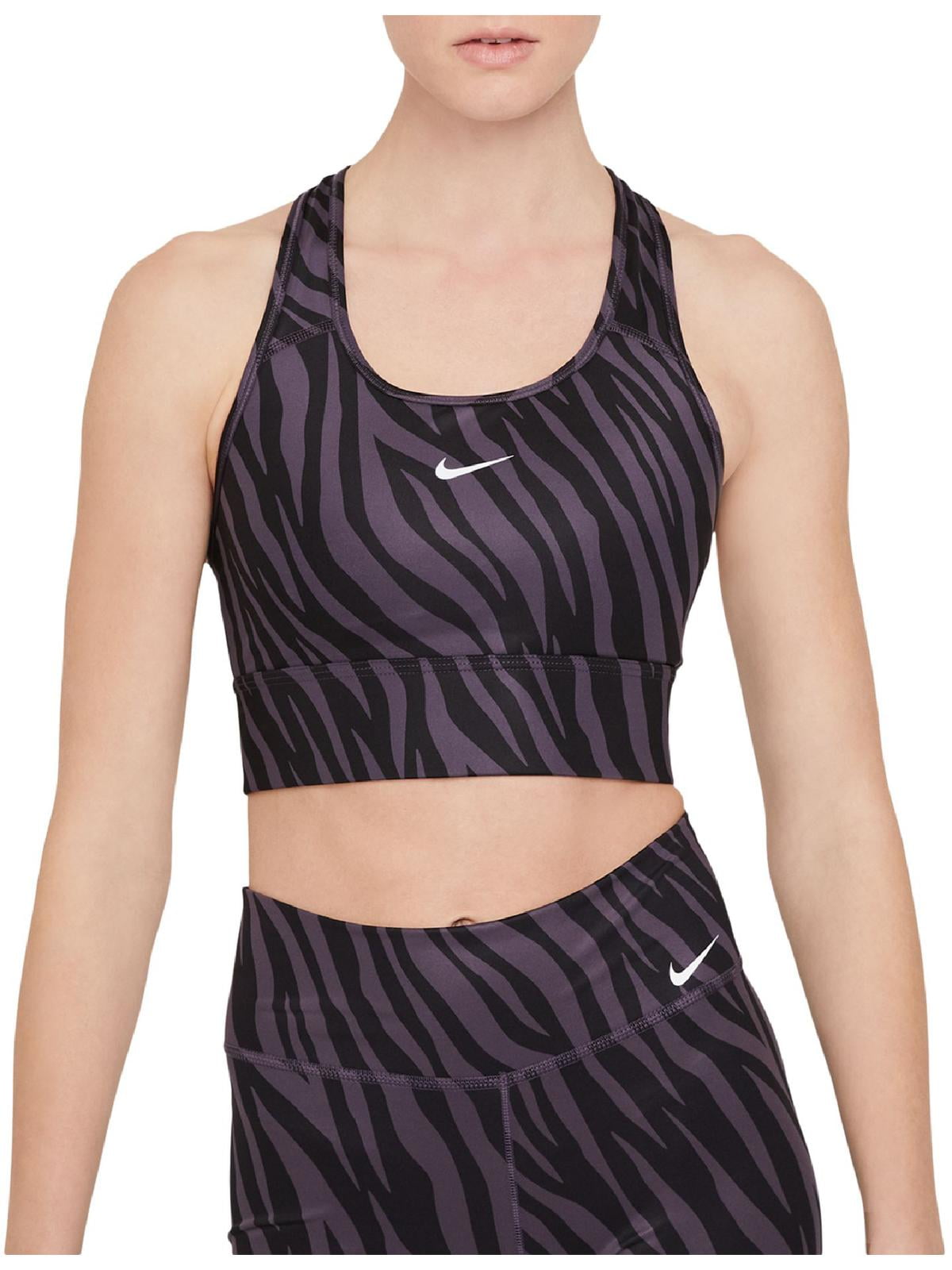 Nike Womens Swoosh Padded Bust Racerback Sports Bra - Walmart.com