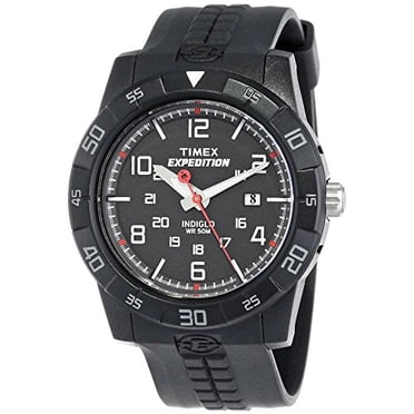 Timex Men's Expedition Rugged Core Analog Black 43mm Outdoor Watch ...