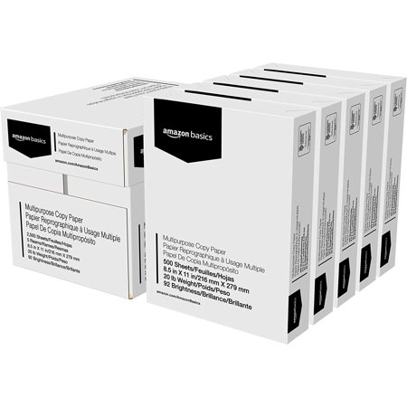Printer Paper Copy - White, 8.5 x 11 Inches, 5 Ream Case (2,500 Sheets ...