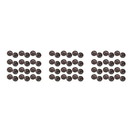 Decodeary 1/2/3/5 50 Pieces Wood Button Hallow Portable Decorative DIY ...