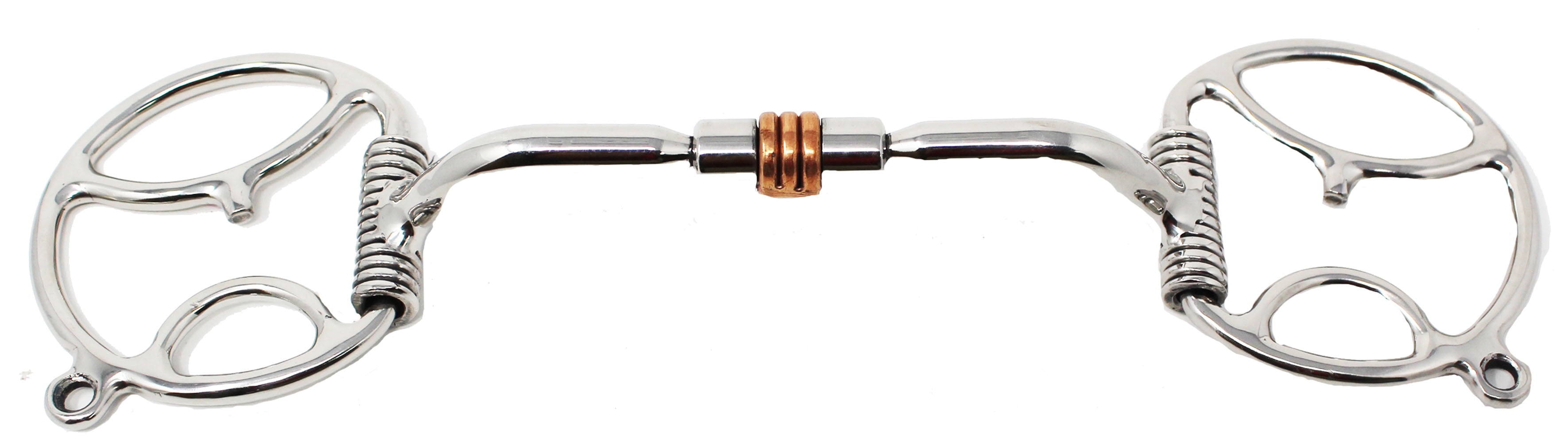 Horse Stainless Steel 6" Mouth D-Ring Comfort Snaffle Bit Copper ...