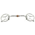 Horse Stainless Steel 5" Mouth D-Ring Comfort Snaffle Bit Copper Rollers 35312B - Walmart.com