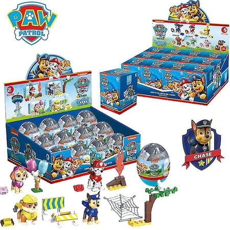 Paw Patrol Cartoon Children's Building Blocks Blind Box Small Particle ...