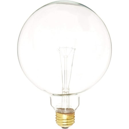 Bulbrite 40G40CL 40-Watt G40 Globe 125-Volt Medium Base Light Bulb ...